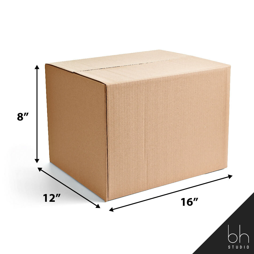Heavy Duty Corrugated Box 20-Pack | 16”x12”x8” – GANDAGO | 간다고